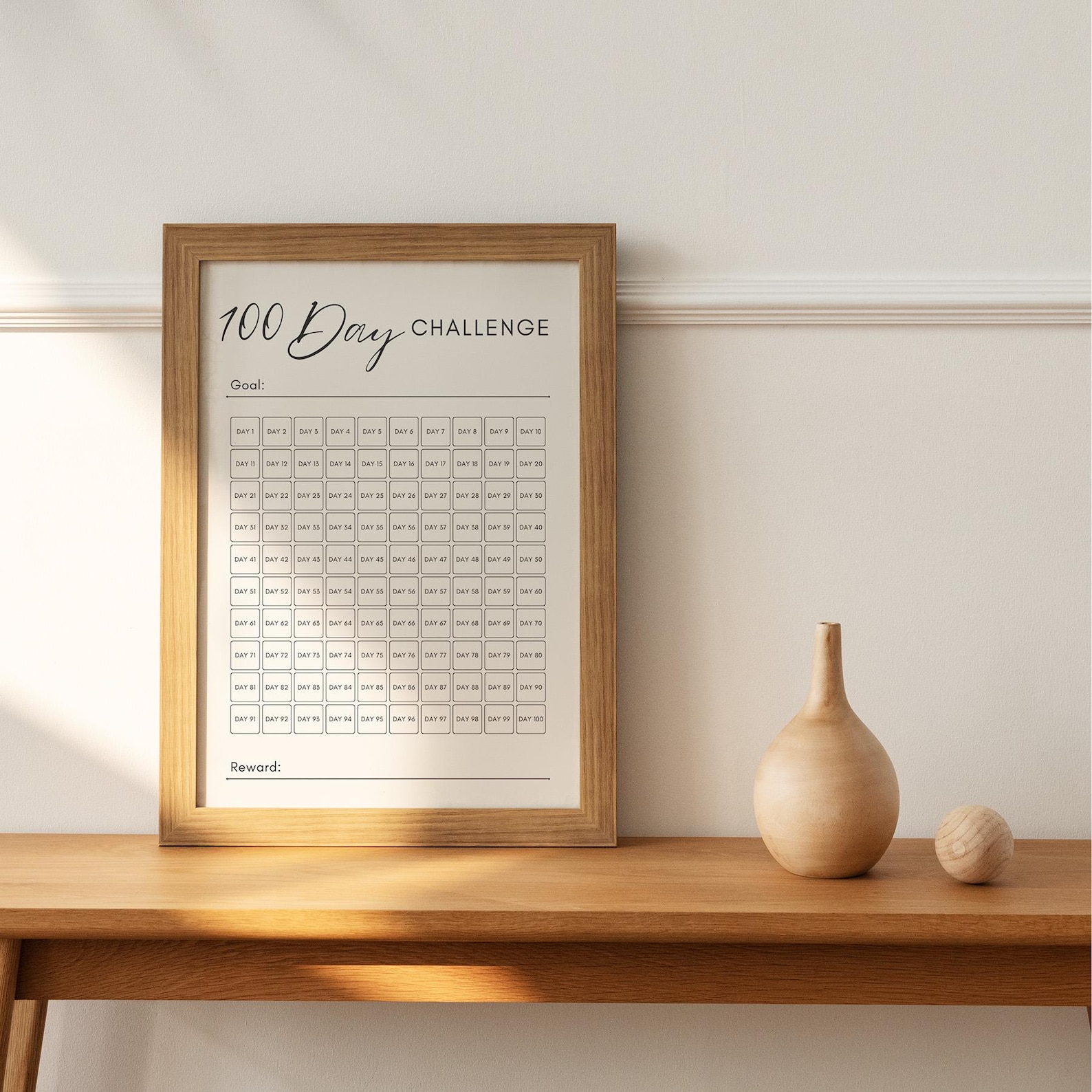 100 Day Challenge, Habit Tracker, Goal Setting, Progress Planner ...