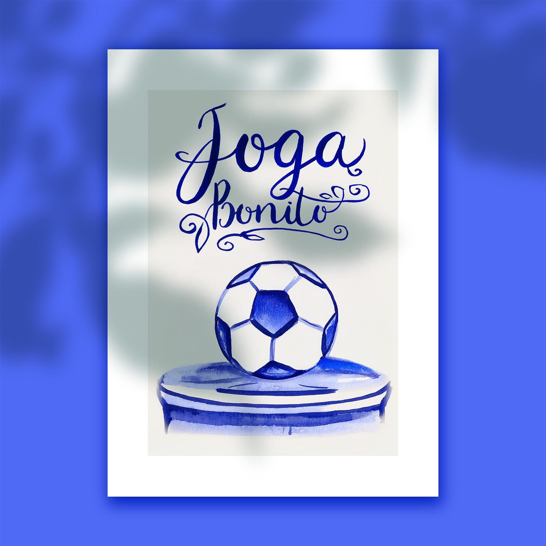 Joga Bonito, the Beautiful Game, Printable Soccer Poster, Retro Wall ...