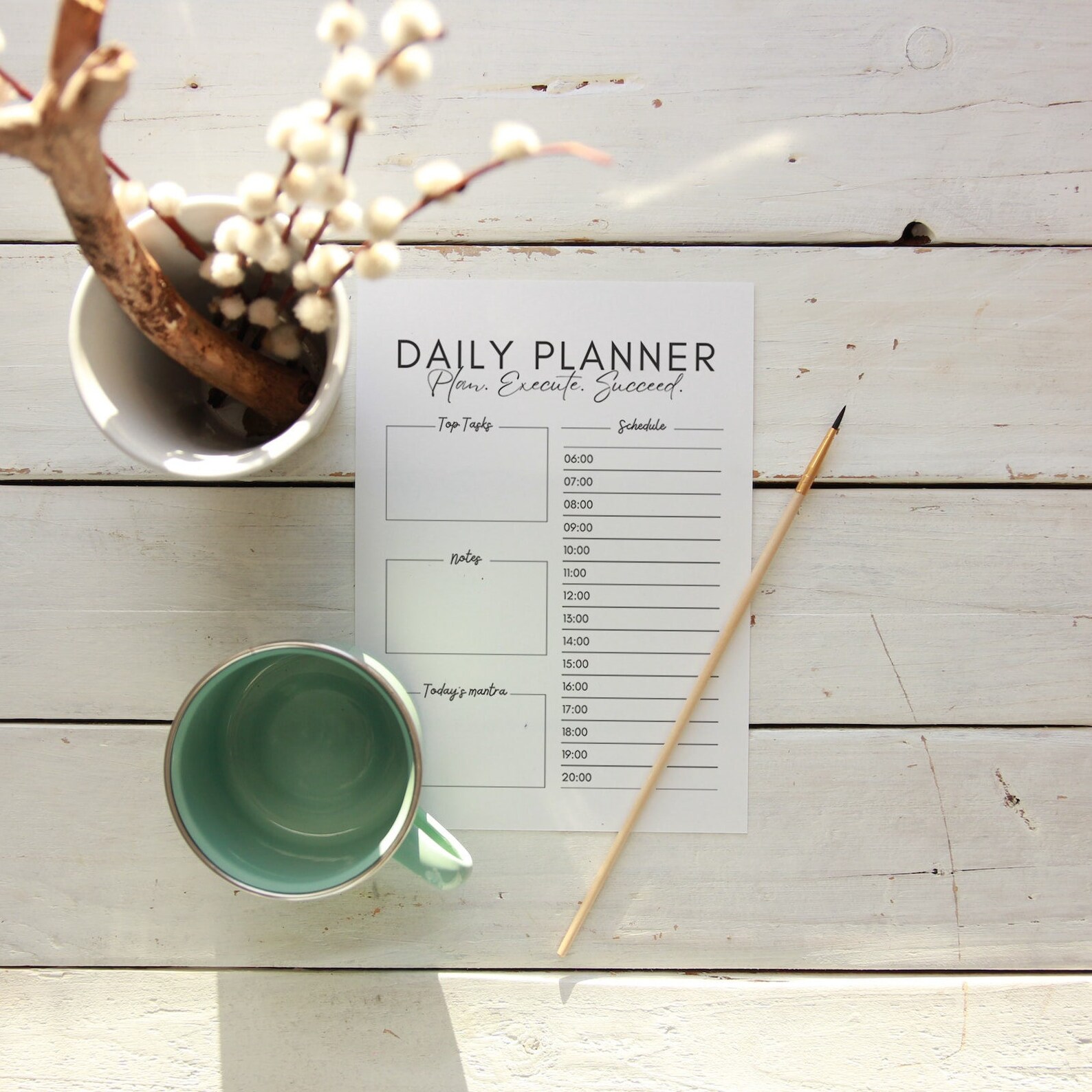 Digital Daily Planner, Printable Scheduling Template, Editable in Canva ...