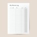 Movie Log Printable, Editable Film Tracker, Customizable Movie Journal ...