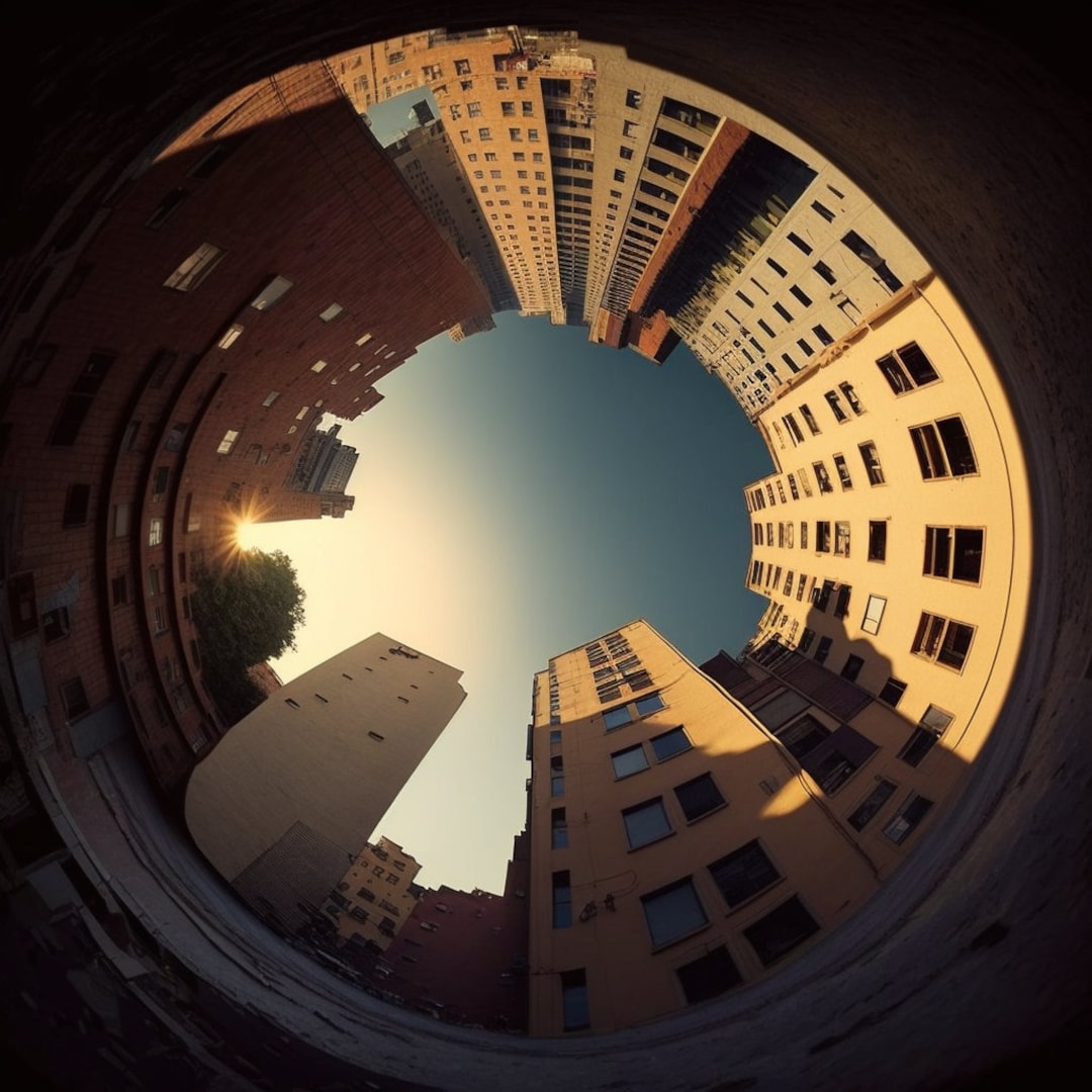 Fish Eye of the City Wall Art - Etsy