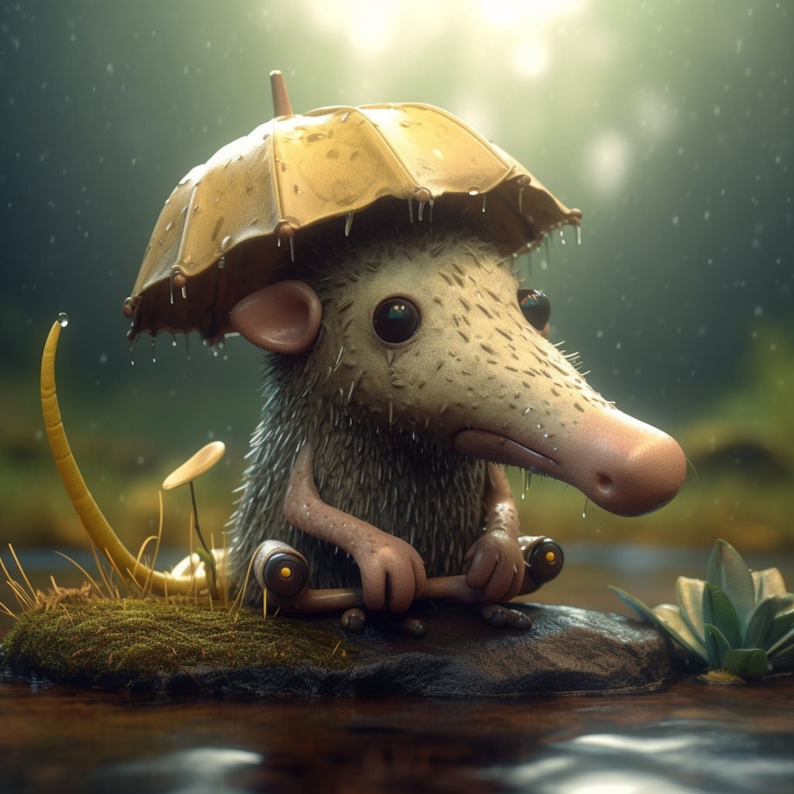 Cute Anteater, Digital Poster, Digital Print, Chibi, Wall Art, Decor ...