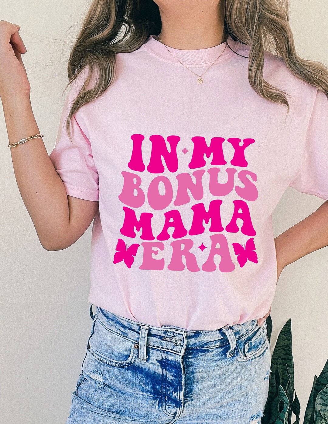 SVG/PNG Bonus Mom Svg, in My Bonus Mama Era, Stepmom Png Design, Pink ...