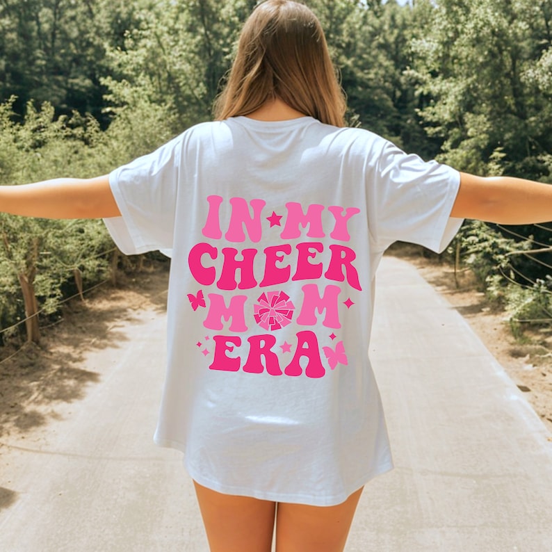 In My Cheer Mom Era SVG/PNG, Cheer Mama, Cheerleader Mom, Groovy Pink Retro Cheerleading Mama ...