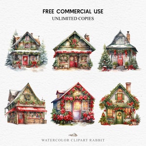 Christmas House PNG Xmas Decoration Clipart Bundles Winter Decor Junk ...
