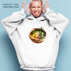 Watercolor Miso Soup Ramen Bowl PNG | Korean Food Clipart | Asian ...