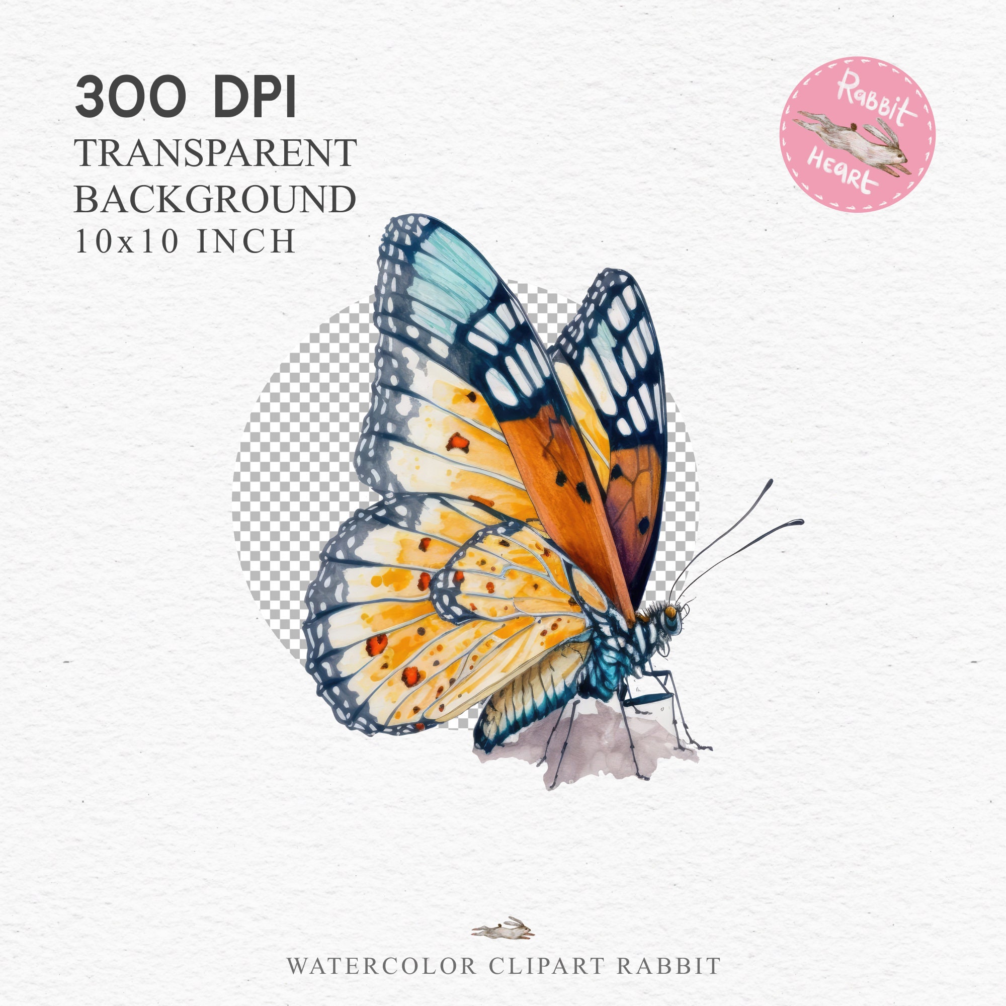 Monarch Butterfly Clipart Watercolor Butterfly PNG Floral - Etsy