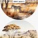 Savanna Landscape African Nature PNG Clipart Safari Animals Jungle ...