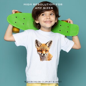 Baby Fox PNG Clipart Cute Forest Animals Floral Nursery Wall Art Cute ...