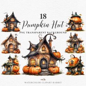 Pumpkin Hut House PNG Halloween Clipart Bundles Spooky Decor Junk ...