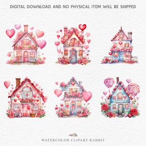 Love House PNG Valentines Day Decoration Hearts Balloons Flowers ...