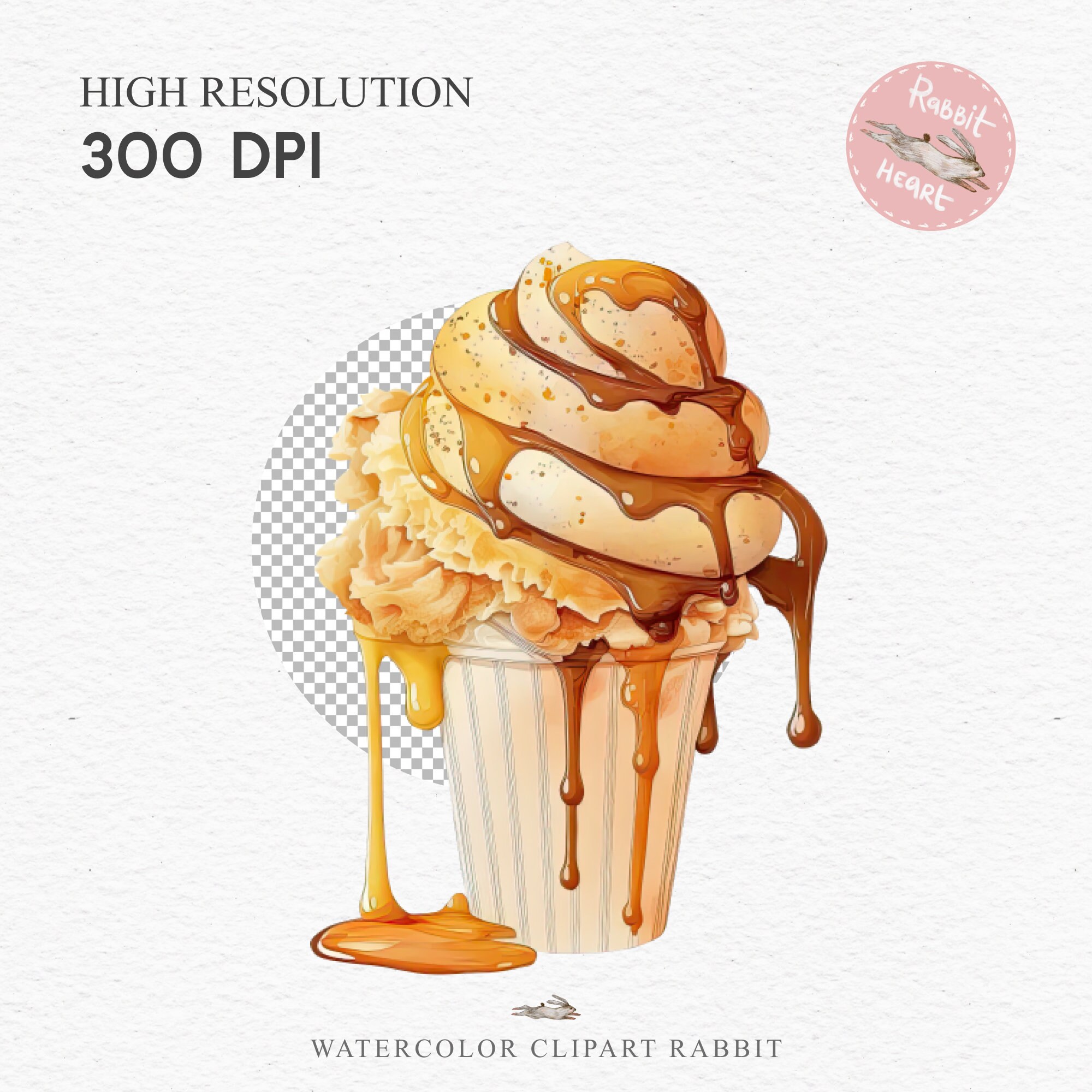 Watercolor Ice Cream Ice Cream PNG Kawaii Clipart for - Etsy