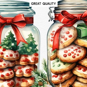 Christmas Cookie Jar PNG Sweets Merry Xmas Decoration Clipart Bundles ...