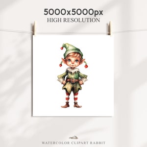 Merry Christmas Santa Elf Clip Art PNG Xmas Decoration Clipart Bundles ...