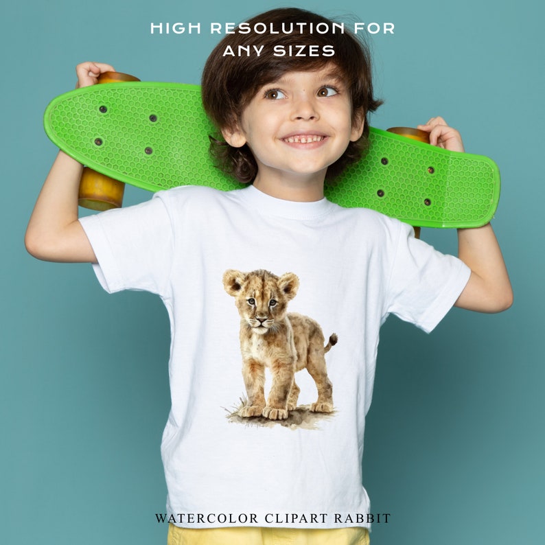 Baby Lion PNG Clipart African Safari Animals Jungle - Etsy