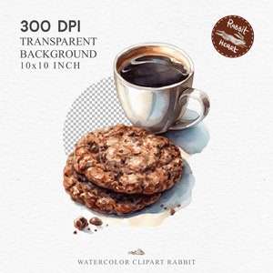 Chocolate Chip Cookies Clipart | Watercolor Cookies PNG | Baking ...