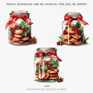 Christmas Cookie Jar PNG Sweets Merry Xmas Decoration Clipart Bundles ...