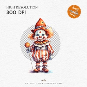 Horror Scary Clown PNG | Halloween Characters Clipart Bundles | Spooky ...