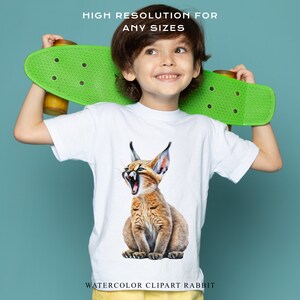 Baby Caracal PNG Clipart | African Safari Animals | Jungle Nursery Wall ...