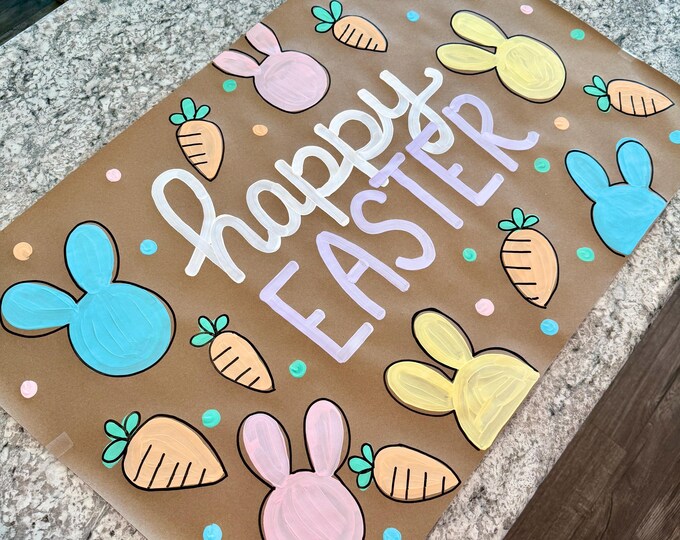 Hand Painted Easter Banner - Etsy
