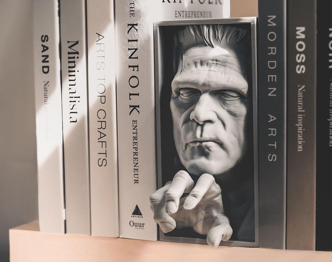 Frankenstein Monster Book Nook Shelf Decoration Decor Bookend Bookshelf ...