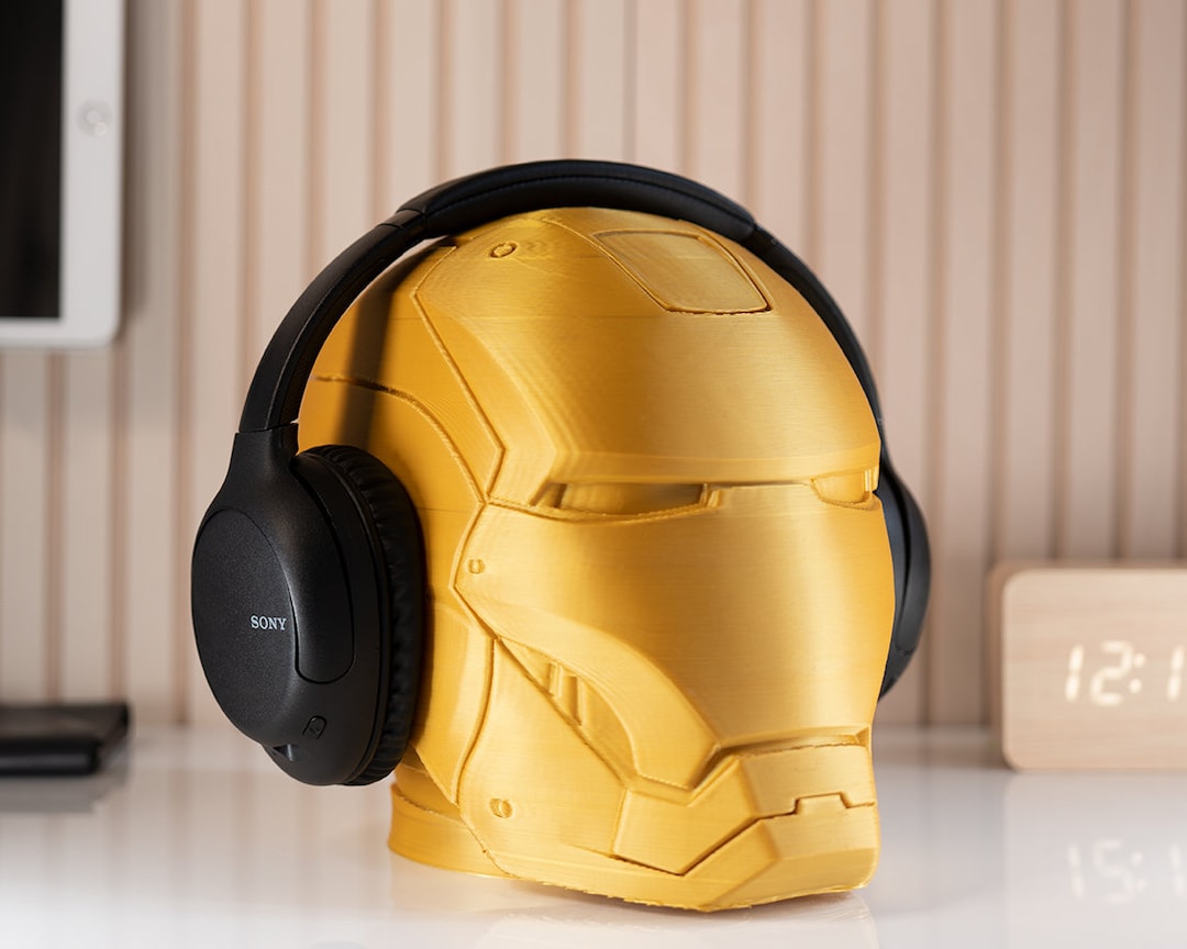 Iron Man Headphone Stand Holder Audio Gaming Gear Headset Stand ...