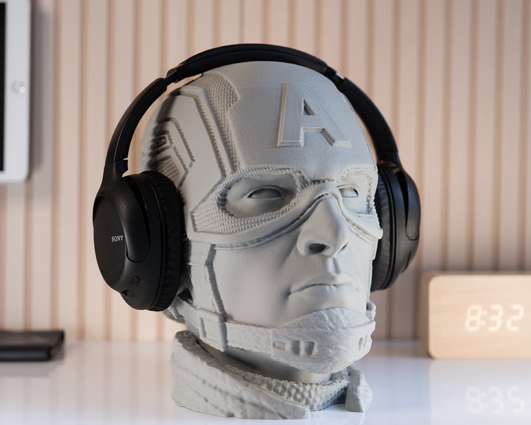 Captain America Headphone Stand Holder Audio Gaming Gear Headset Stand ...