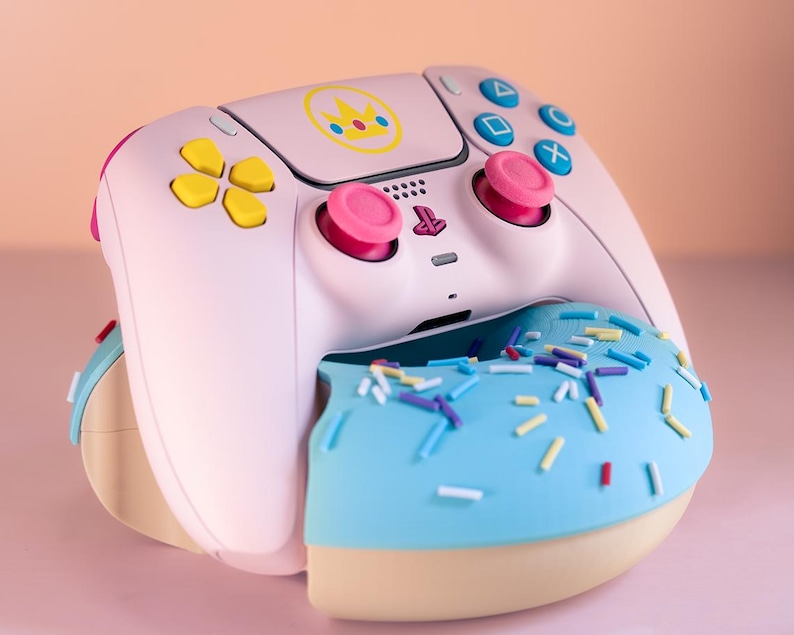 Pink Donut Sprinkle Video Game Controller Holder for PS5 Controller ...