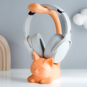 Kawaii Room Decor Cute Kitty Headphone Stand Display Holder Girly ...