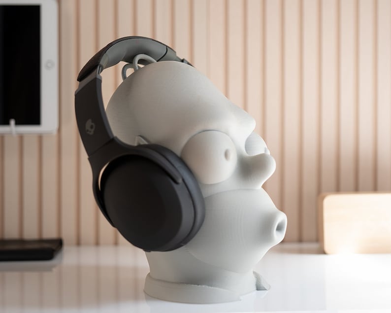 Homer Simpson Headphone Stand Holder Audio Gaming Gear Headset Stand ...