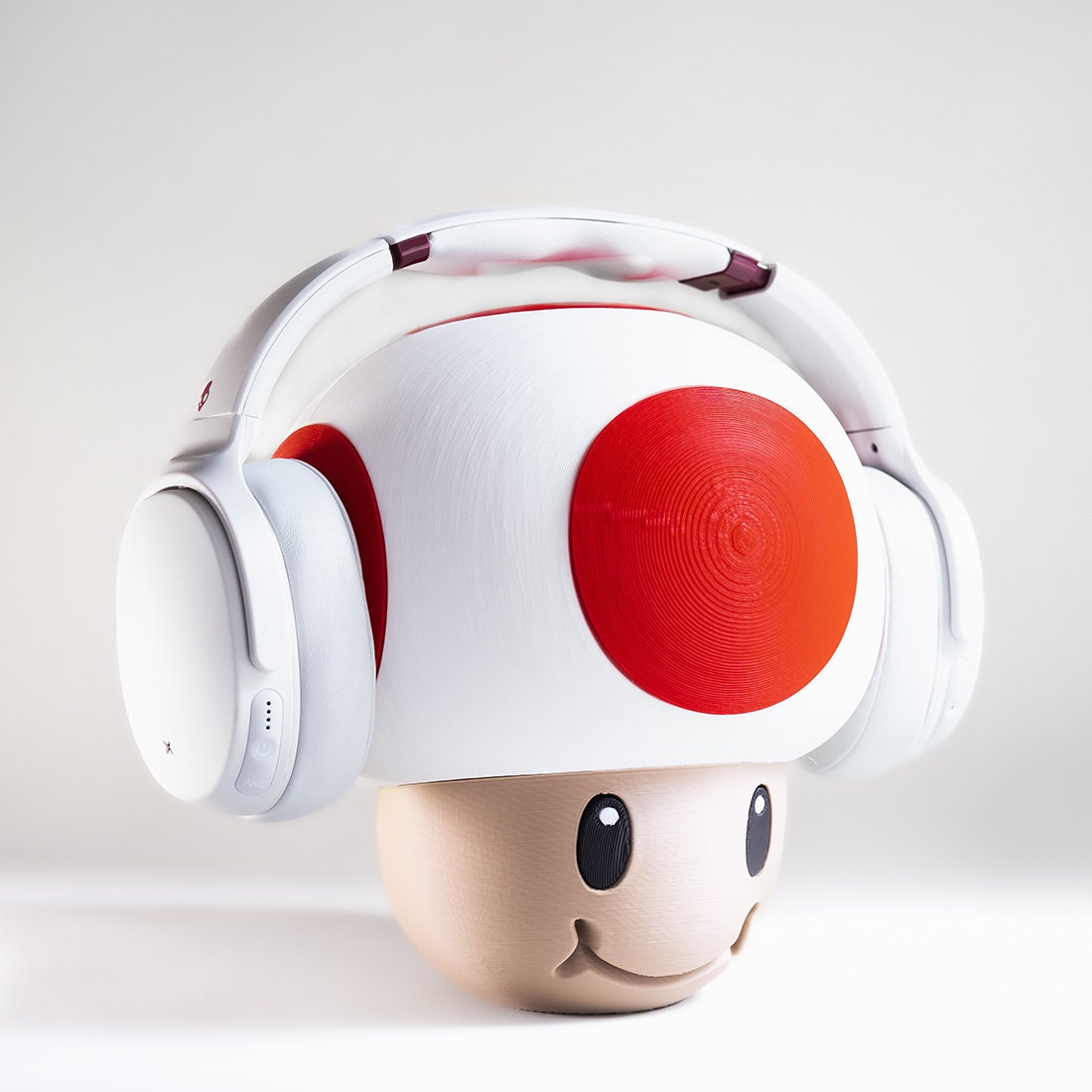 Super Mario Toad Mushroom Headphone Stand Holder Audio Gaming - Etsy
