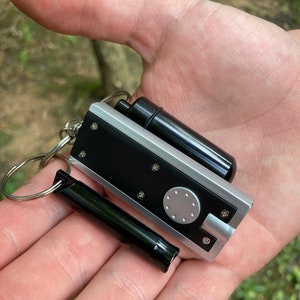 Flashlight With Whistle in Keychain - Etsy