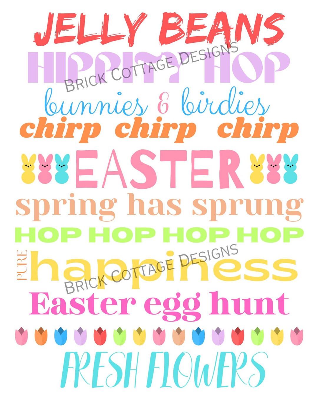 Easter Subway Art, Clip Art, Printable, Digital Download, Digital ...