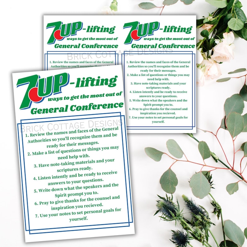 7-up Lifting Ways to Get the Most Out of General Conference Tag| LDS ...