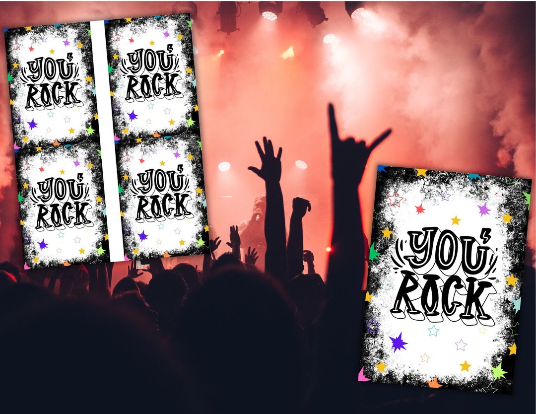 You Rock Printable| Rock and Roll| Pop Rocks Tag| Rock Candy Printable ...