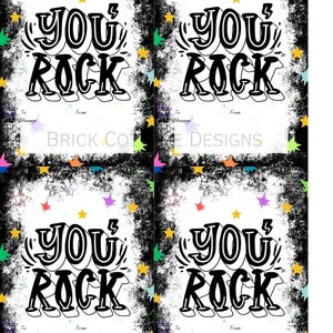 You Rock Printable| Rock and Roll| Pop Rocks Tag| Rock Candy Printable ...