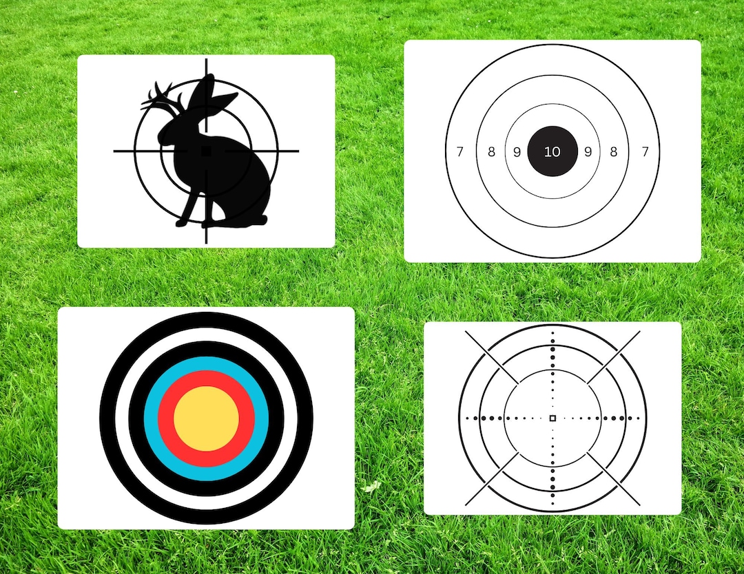 Bullseye Shooting Target Practice Bundle (digital Download) - Etsy