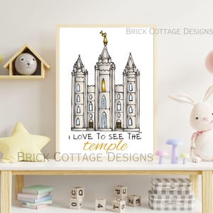 LDS Temple Art Print: I Love to See the Temple (digital Download) - Etsy
