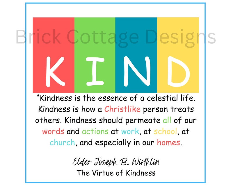 Be KIND Printable| Kindness Matters| Kindness Instant Download| Be KIND ...
