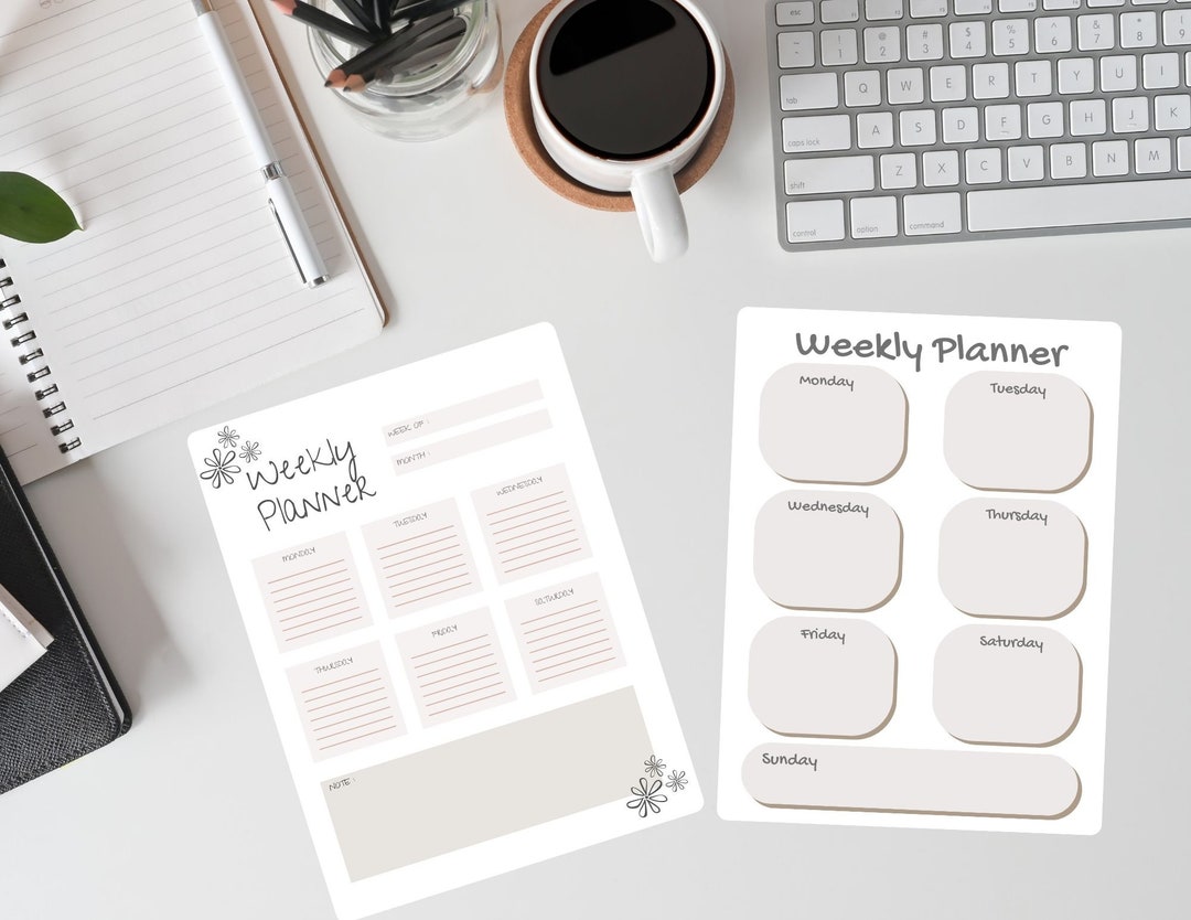 Weekly Planner| Digital Planner| Printable Planner| Digital Download ...