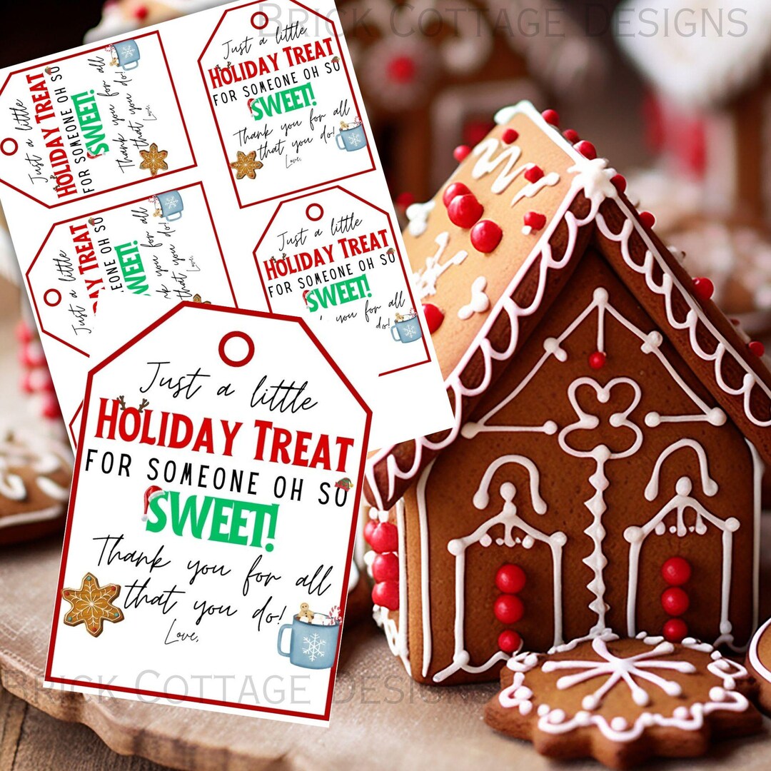 Christmas Treat Gift Tags: Festive Holiday Labels (digital Download) - Etsy