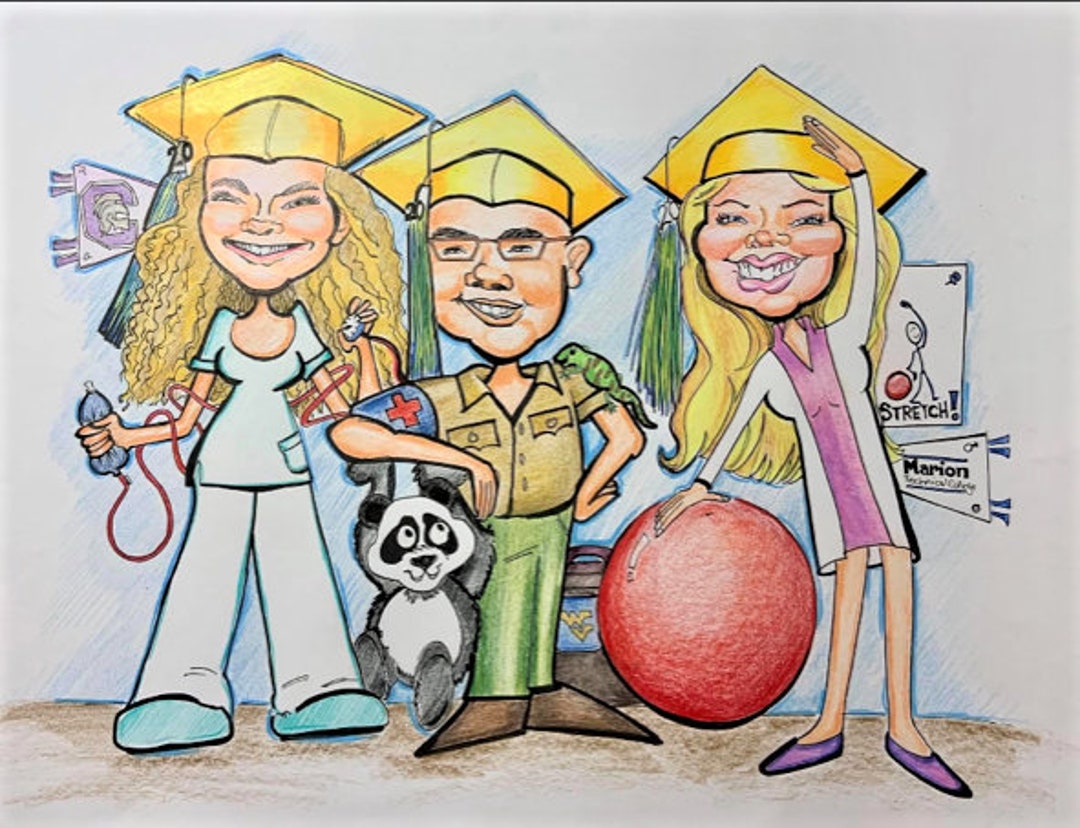 Graduate Caricature From Photo - Etsy