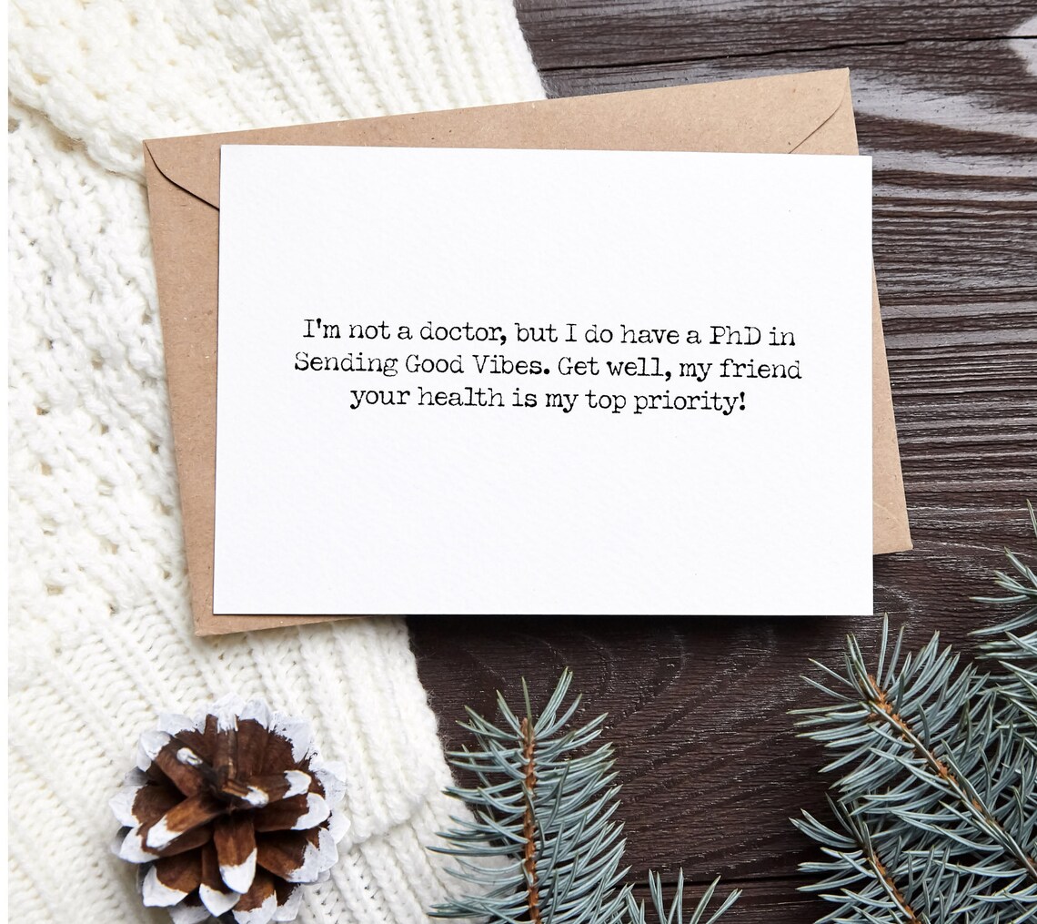 Funny Best Friend Snarky Get Well Mailing Card, Best Friend Funny ...