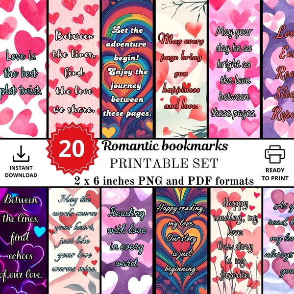 Printable Bookmark - Etsy