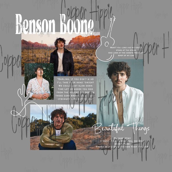 Benson Boone in the Stars - Etsy