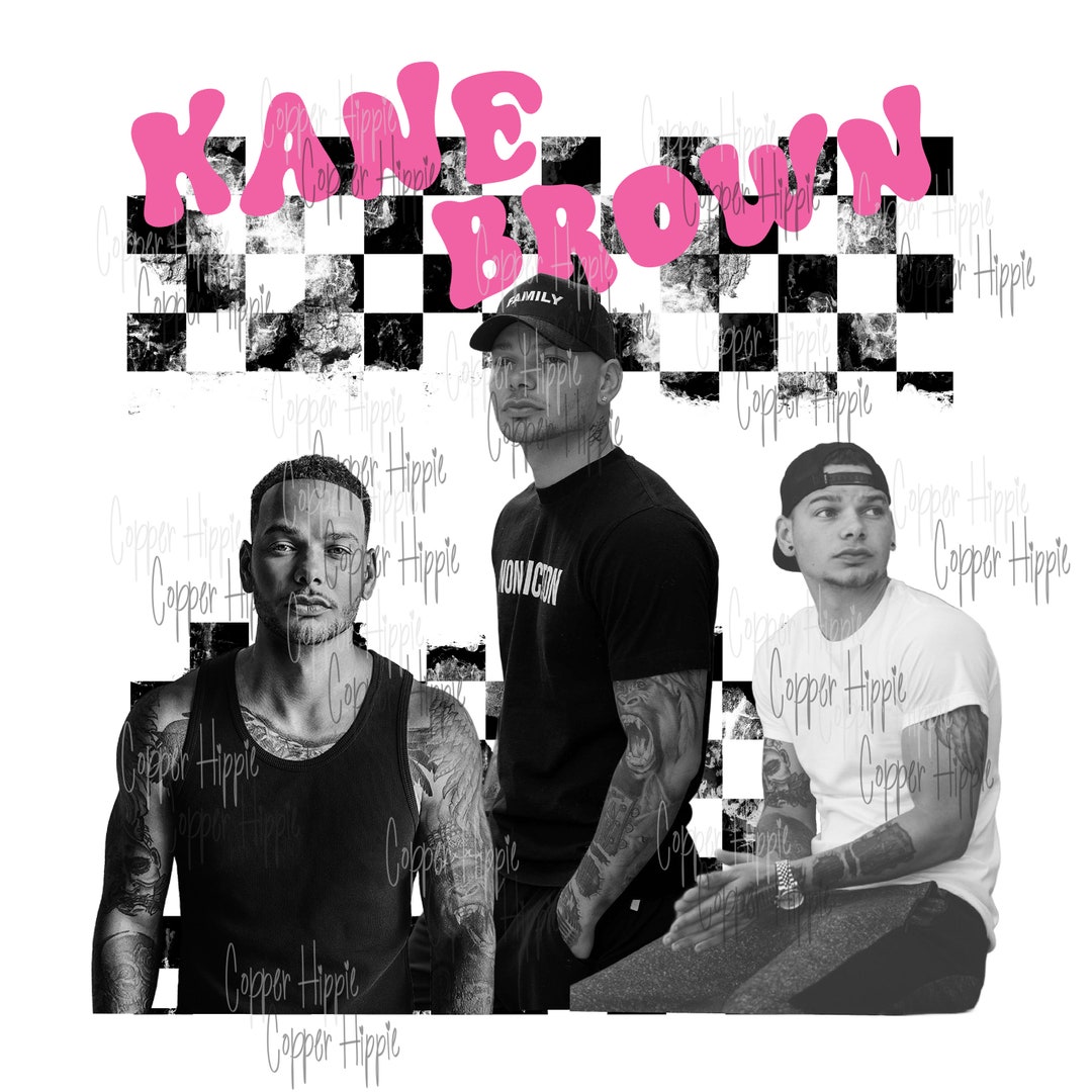 Kane Brown Shirt, Kane Brown Png, Digital Design, Dtf Design, Band Tee ...