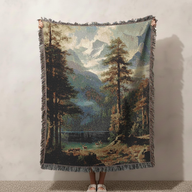Wilderness Woven Blanket - Etsy