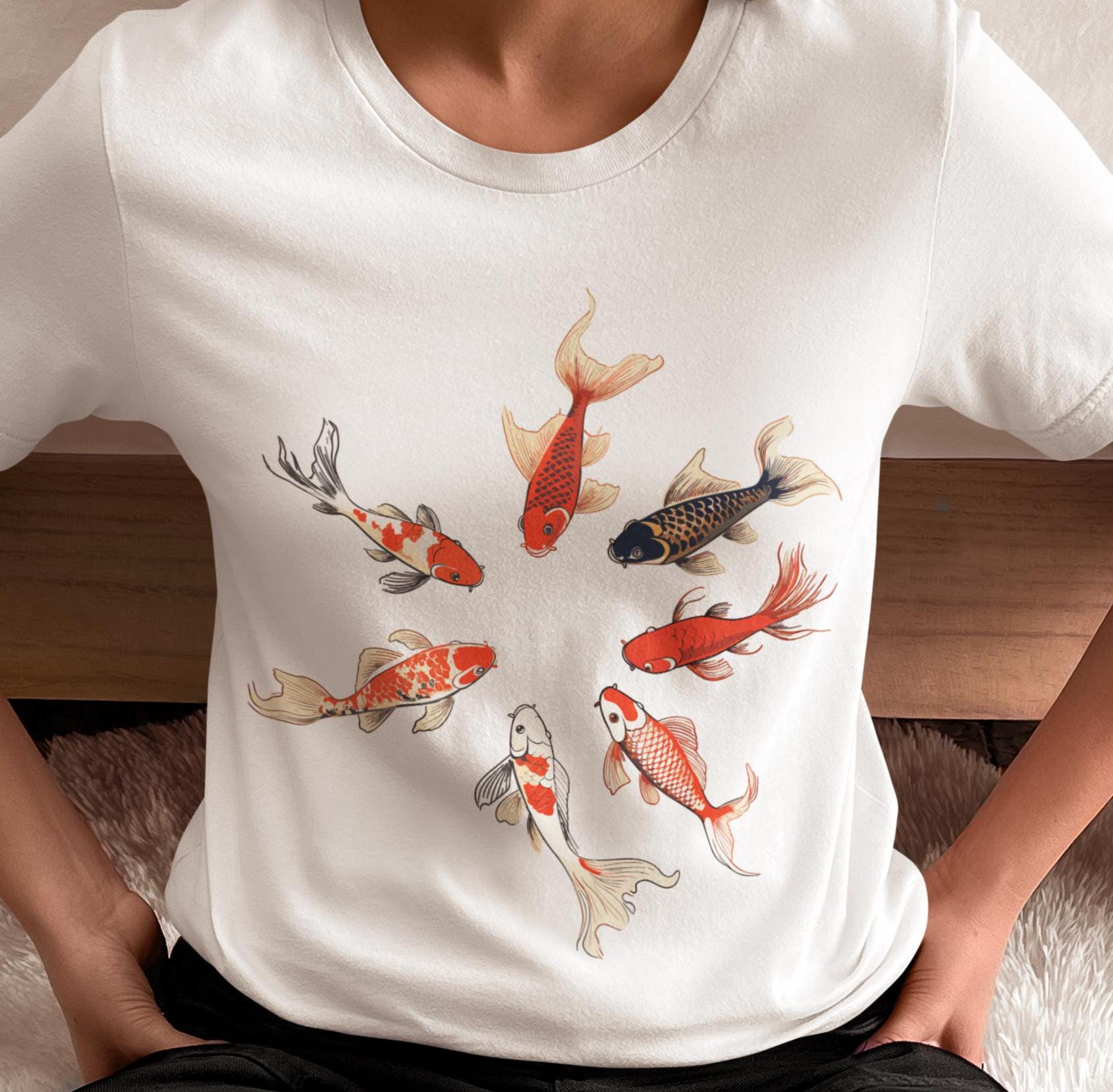 Koi Fish Shirt, Japanese Koi Fish Shirt, Fish Shirt, Japanese Shirt ...