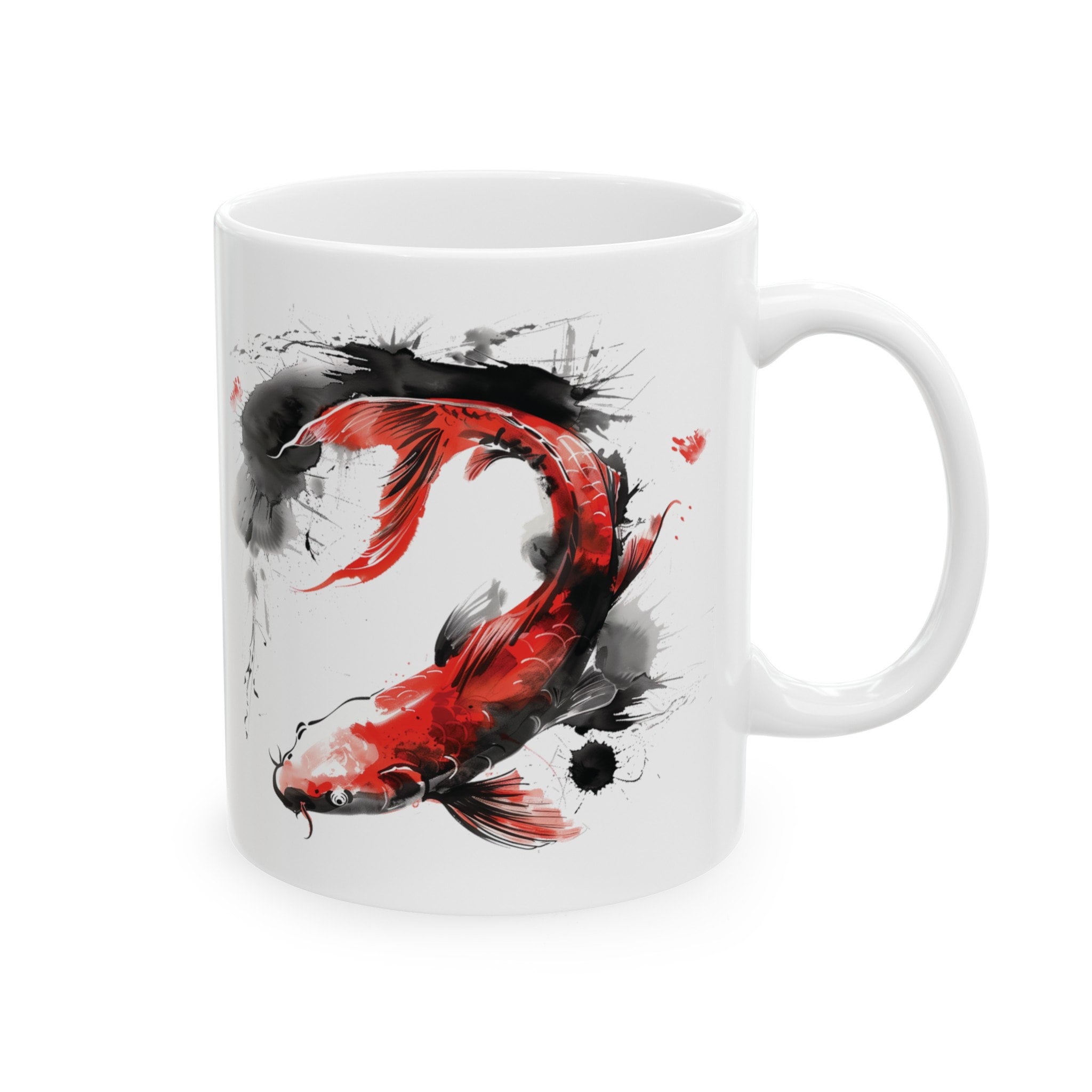 Koi Fish Mug, Aquarium Coffee Mug, Fish Tank Tea Cup, Fish Lover Mug ...
