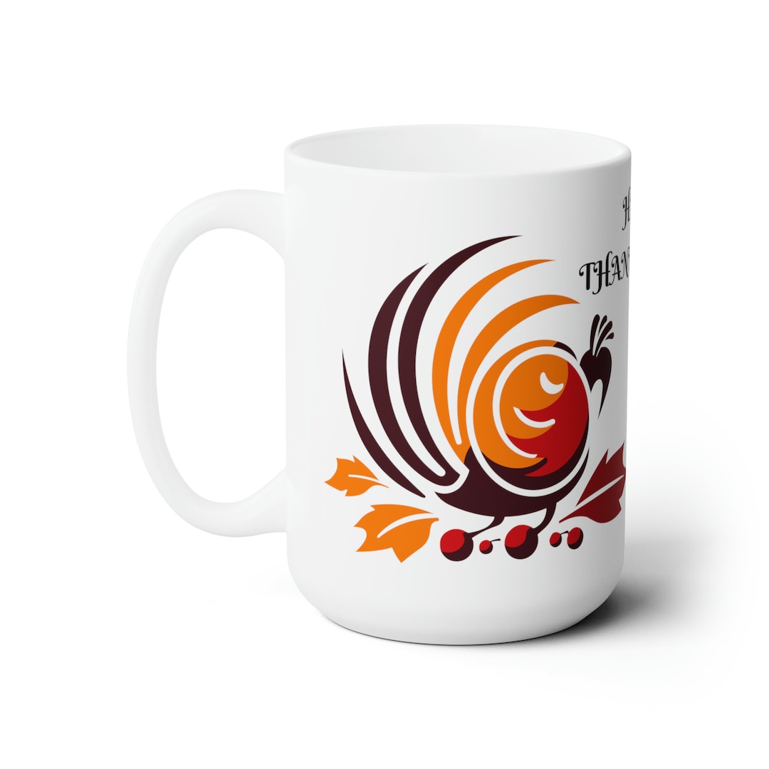 Thanksgiving Mug Thanksgiving Coffee Mug Turkey Mug Turkey - Etsy